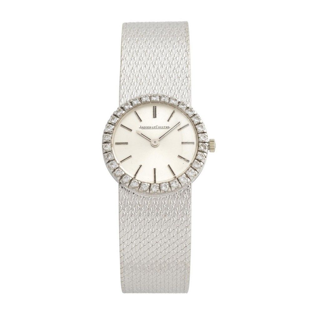 1975 Jaeger-Lecoultre Lady's Diamond Bracelet Watch in White Gold ...