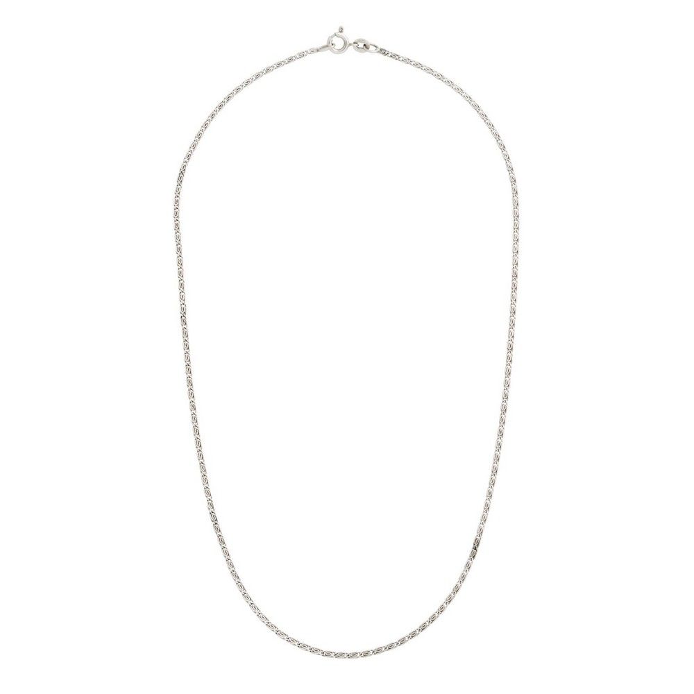 Italian 14ct White Gold Snail Link Chain, 4.1g, 420mm Circumference ...