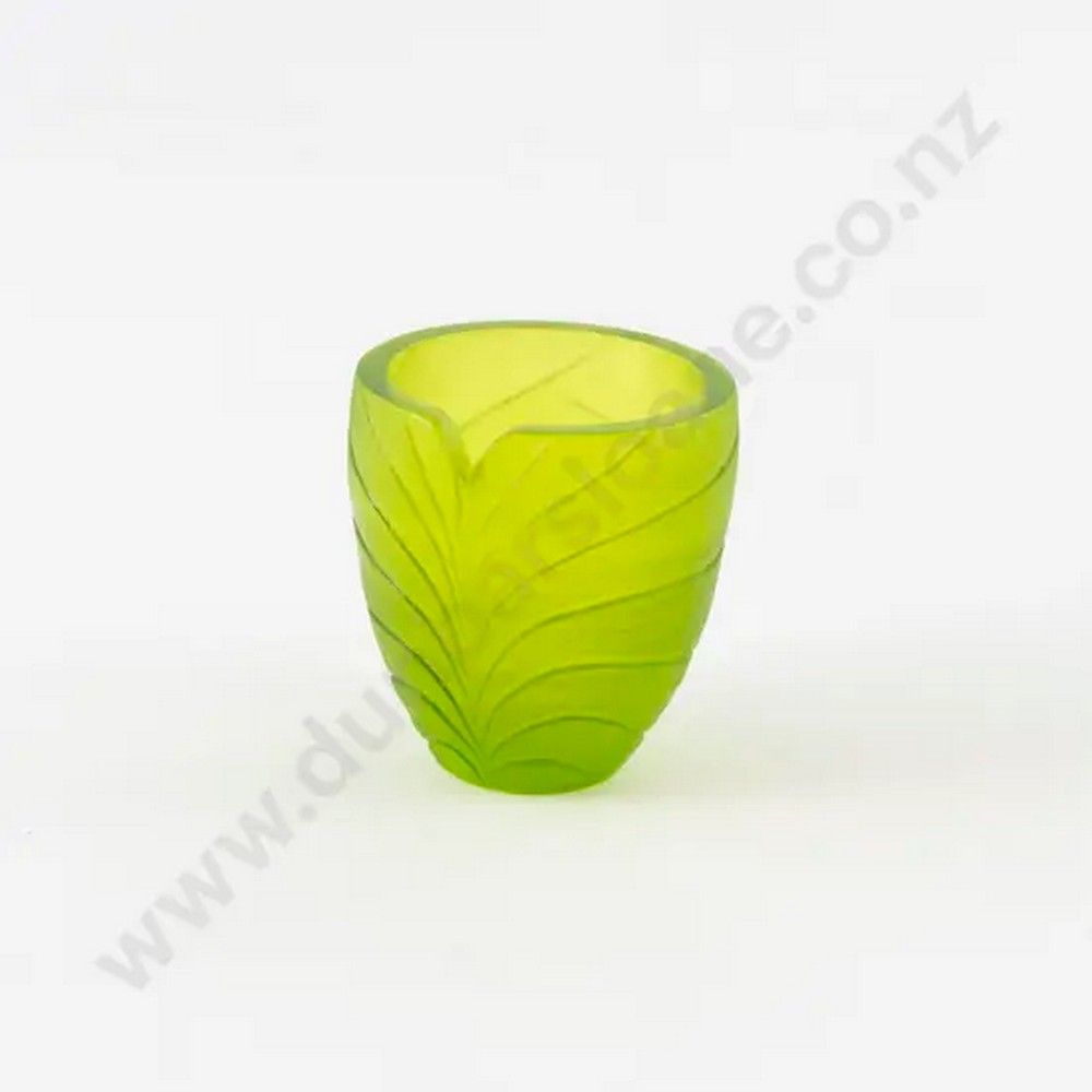 Alex Milsom Cast Glass Nikau Vessel, Signed & Dated - New Zealand ...