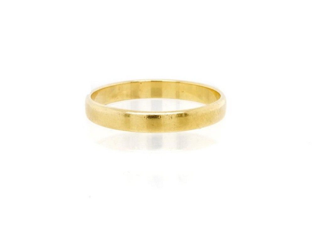 18ct Yellow Gold Ring, Size M, Weight 1.8g, Marked 18ct - Rings - Jewellery