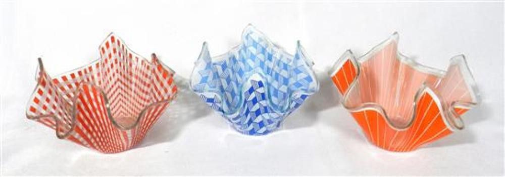 Chance Glass Handkerchief Bowls with Provenance - British - 20th ...
