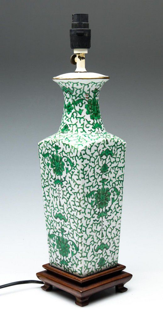 Chinese Flower Porcelain Table Lamp - Ceramics - Chinese - Oriental