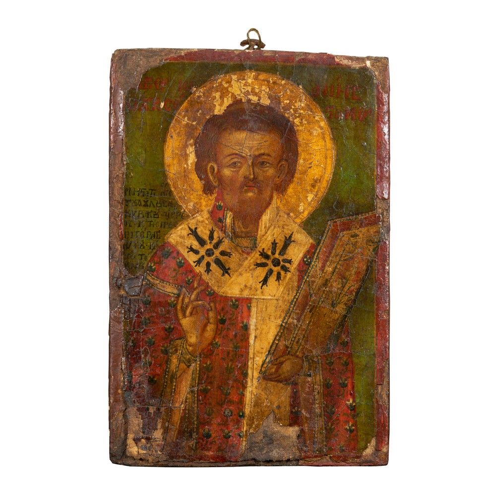 St. John Chrysostom Icon: 18th Century Eastern Orthodox School ...