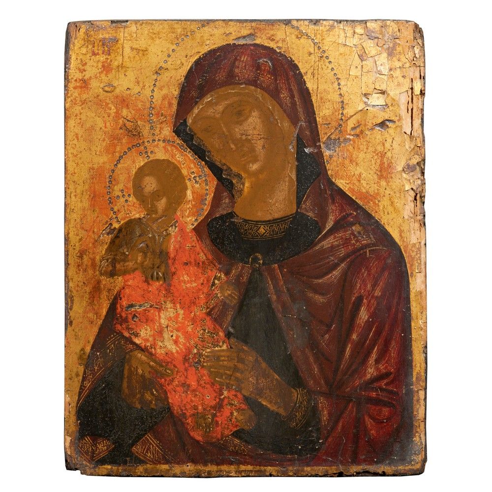 Virgin and Child: Eastern Orthodox Icon, 18th-19th Century - Religious ...