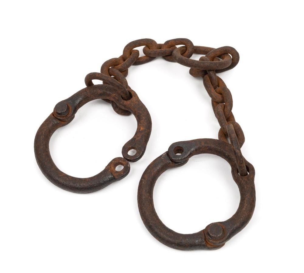 19th Century Convict Leg Irons: Restraining Device for Prisoners ...
