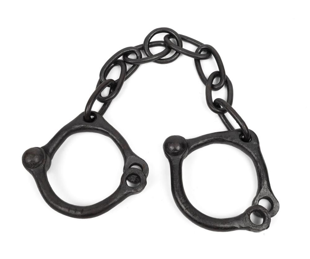 19th Century Convict Leg Irons Stamped with 'B.O.' Arrow - Convict ...