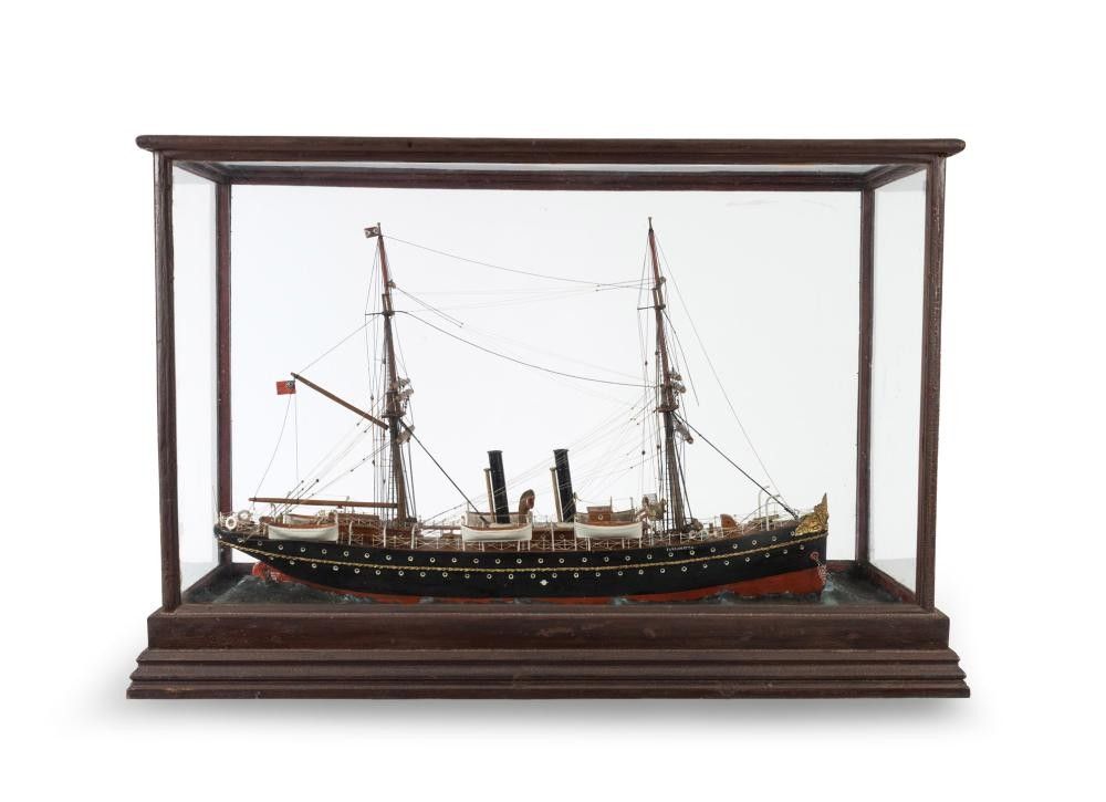"Parramatta" 19th Century Model Boat in Timber Display Case - Boats ...