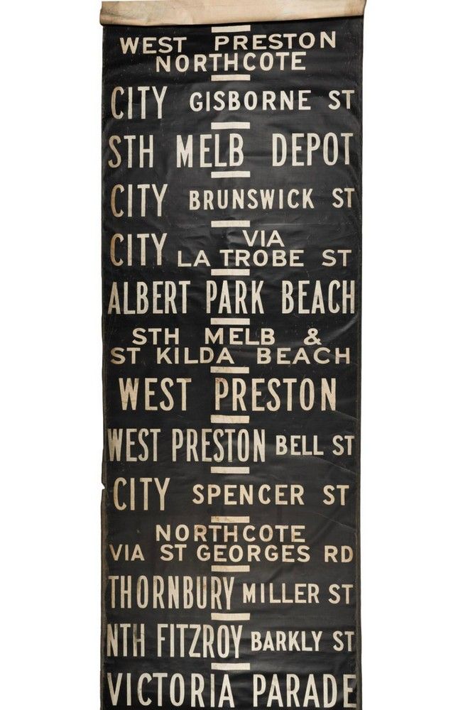 Melbourne Tram Destination Roll: Preston Depot and Surrounding Areas ...