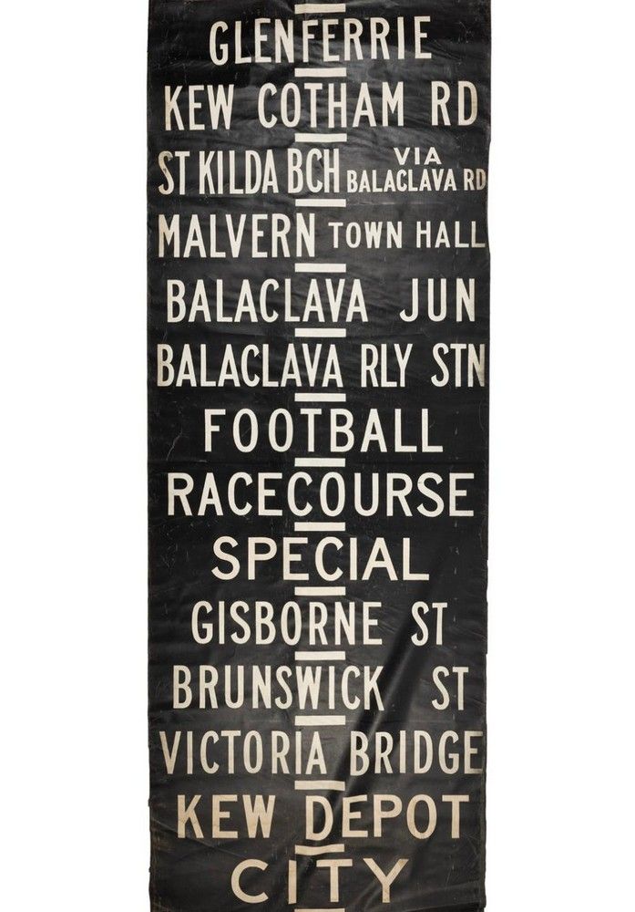 Melbourne Tram Destination Roll: Kew Depot and Surrounding Areas ...