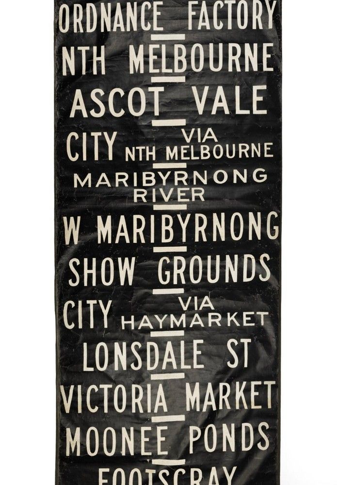 Melbourne Tram Destination Roll: Essendon Depot to Airport West ...