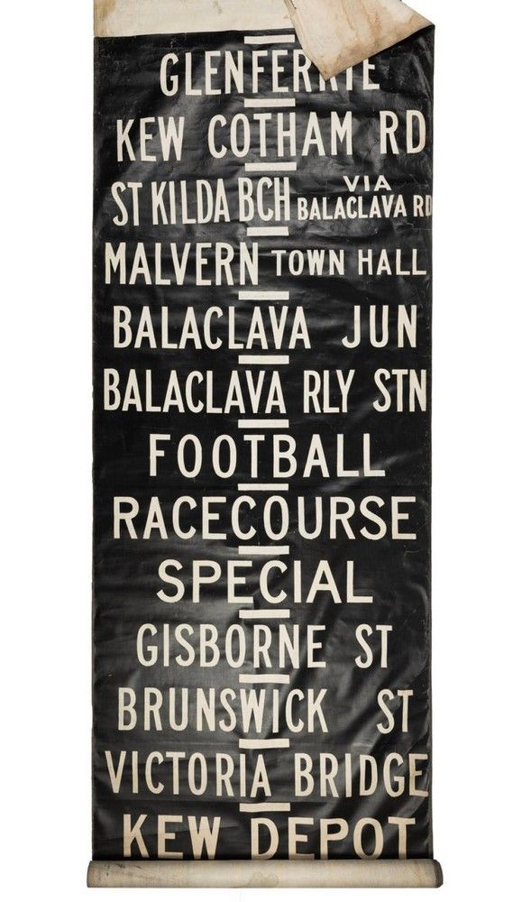 Melbourne Tram Destination Roll: Kew Depot and Surroundings, 1970s ...