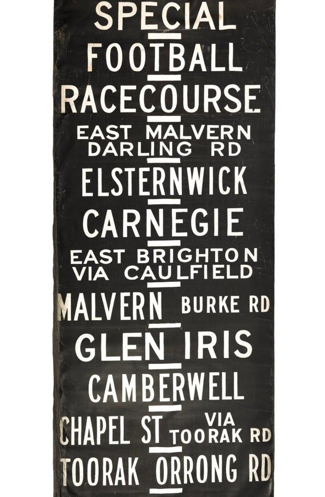 Melbourne Tram Destination Roll: South Melbourne Depot, 1970s ...