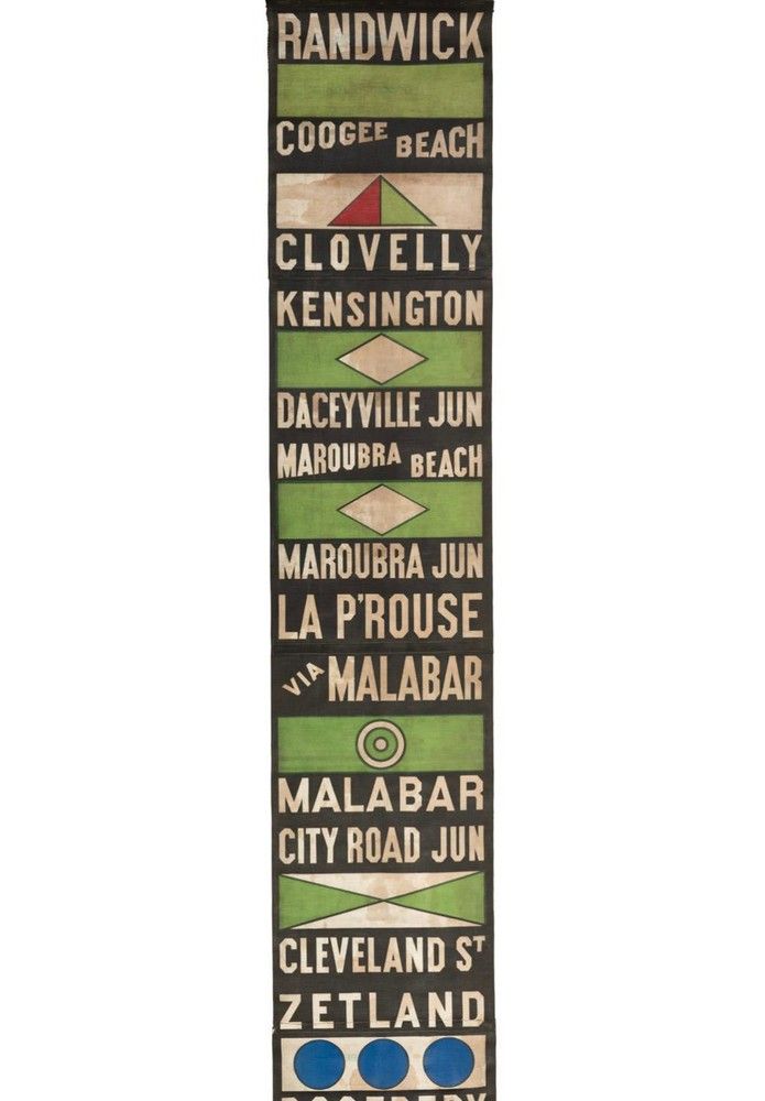 Eastern Suburbs Tram Destination Roll, circa 1950s - Transport ...
