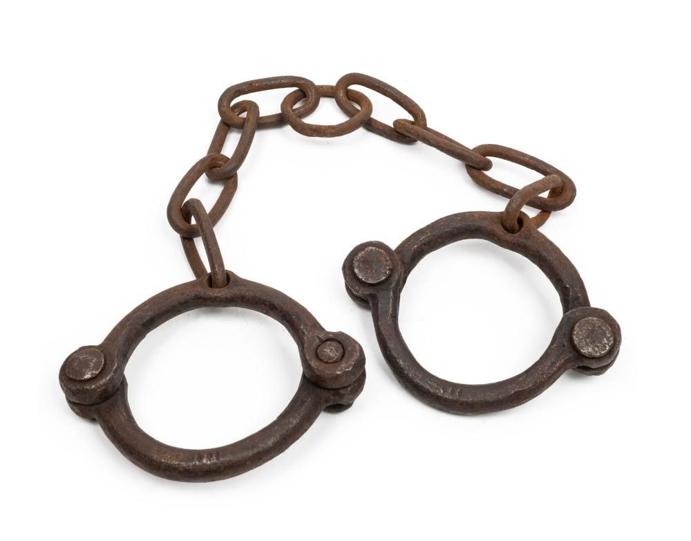 18th/19th Century Convict Leg Irons with Broad Arrow Stamps - Convict ...