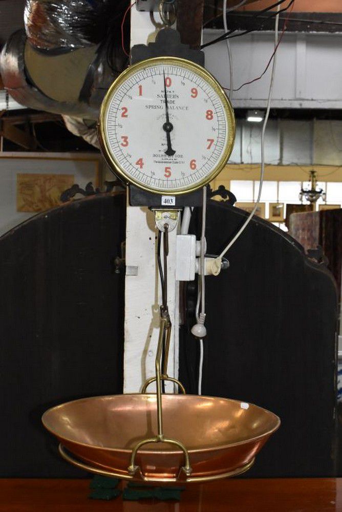 Brass and copper grocers scales by G. Salter - Scales - Household Objects