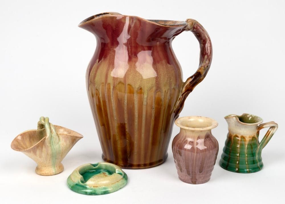 Remued Pottery Collection: Jug, Ashtray, Vase, and Basket Vase - Remued ...