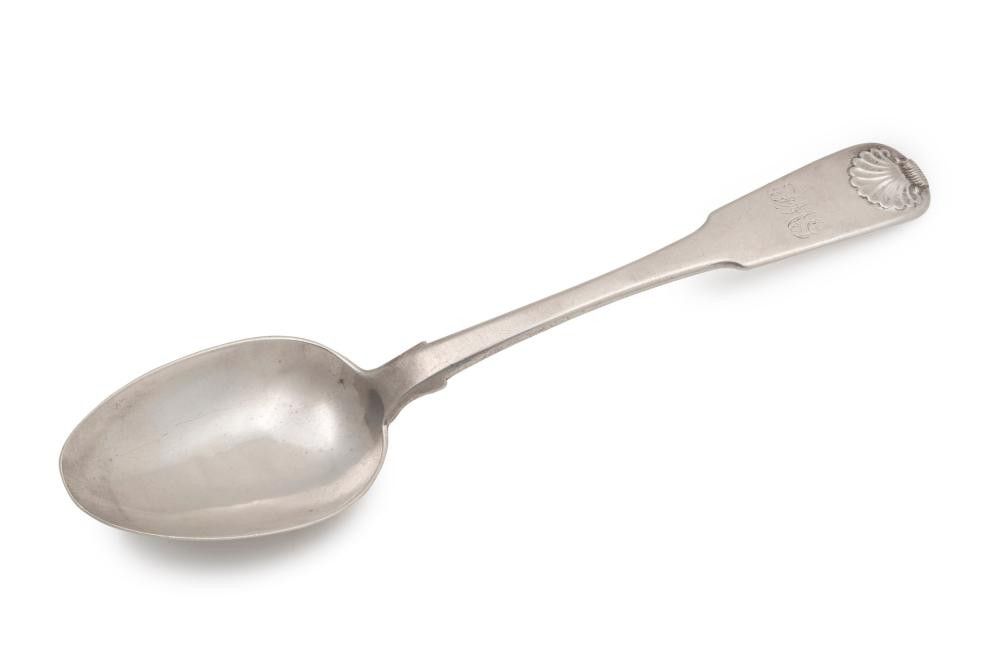 Colonial Australian Silver Tablespoon with Scalloped Shell Decoration ...