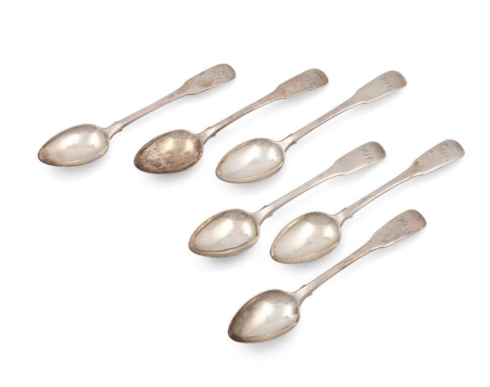 Rare Set of Colonial Australian Silver Spoons, Engraved Monograms ...