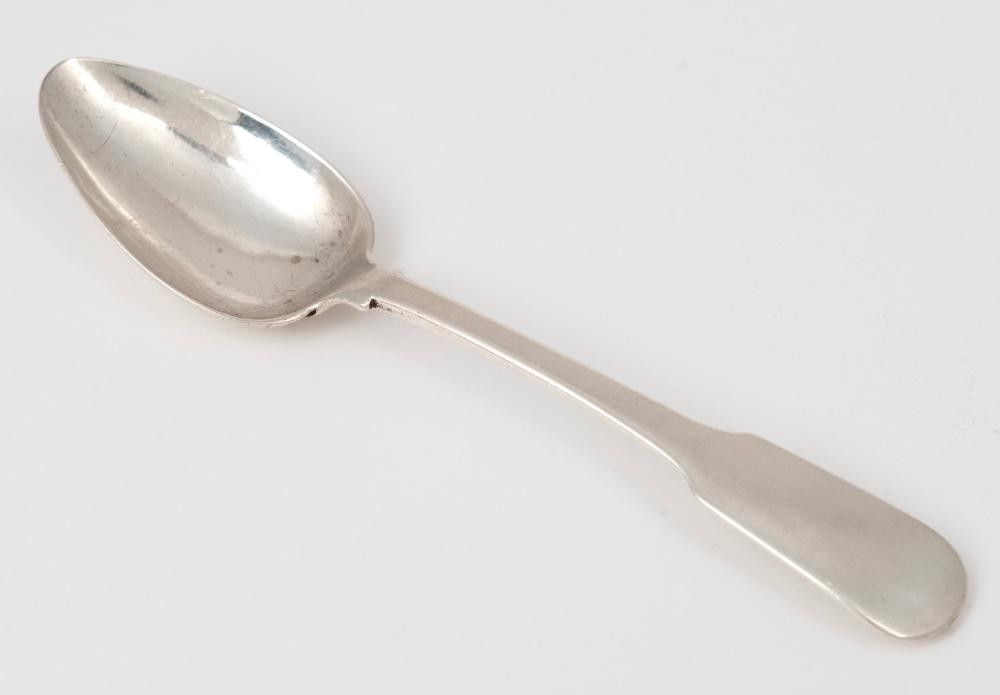 Antique Australian Fiddle Pattern Silver Dessert Spoon, 19th Century ...