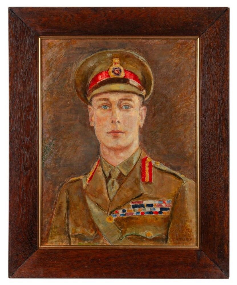 Portrait of King George VI by Slawa Duldig, 1940 - Oil Paintings and ...
