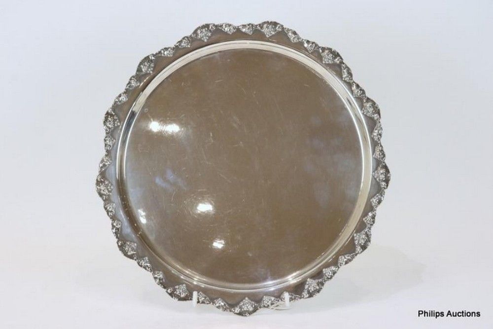 Sterling Silver Grapevine Tray, .930 Silver, 20th Century, XRF Tested ...