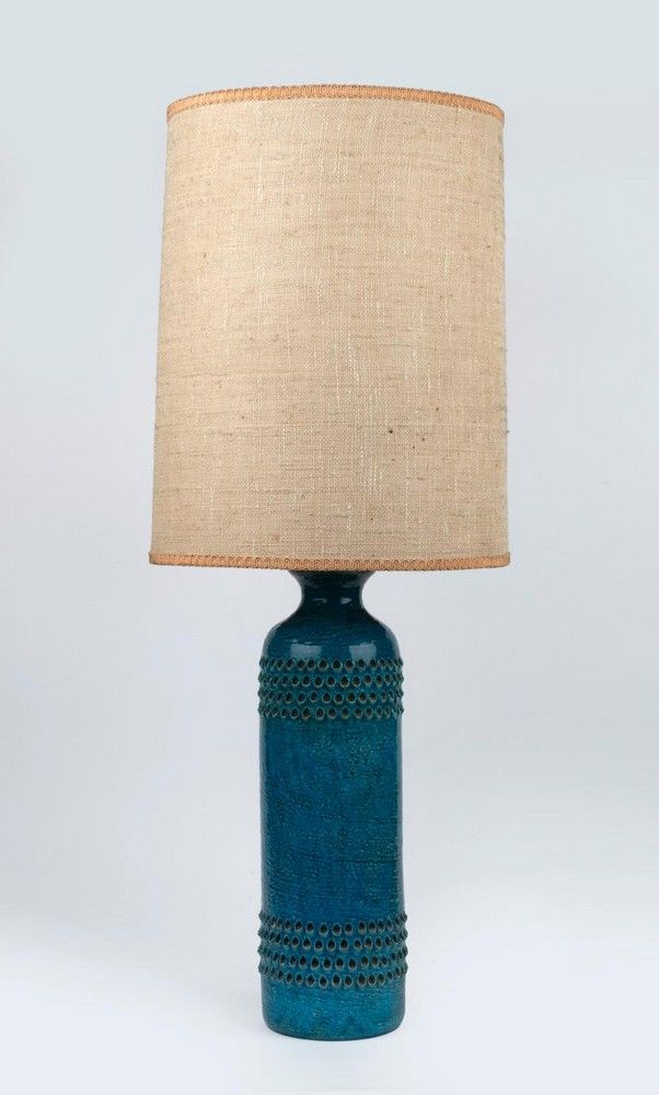Mid-Century Bitossi Table Lamp with Rimini Blue Glaze, Italy - Lamps ...