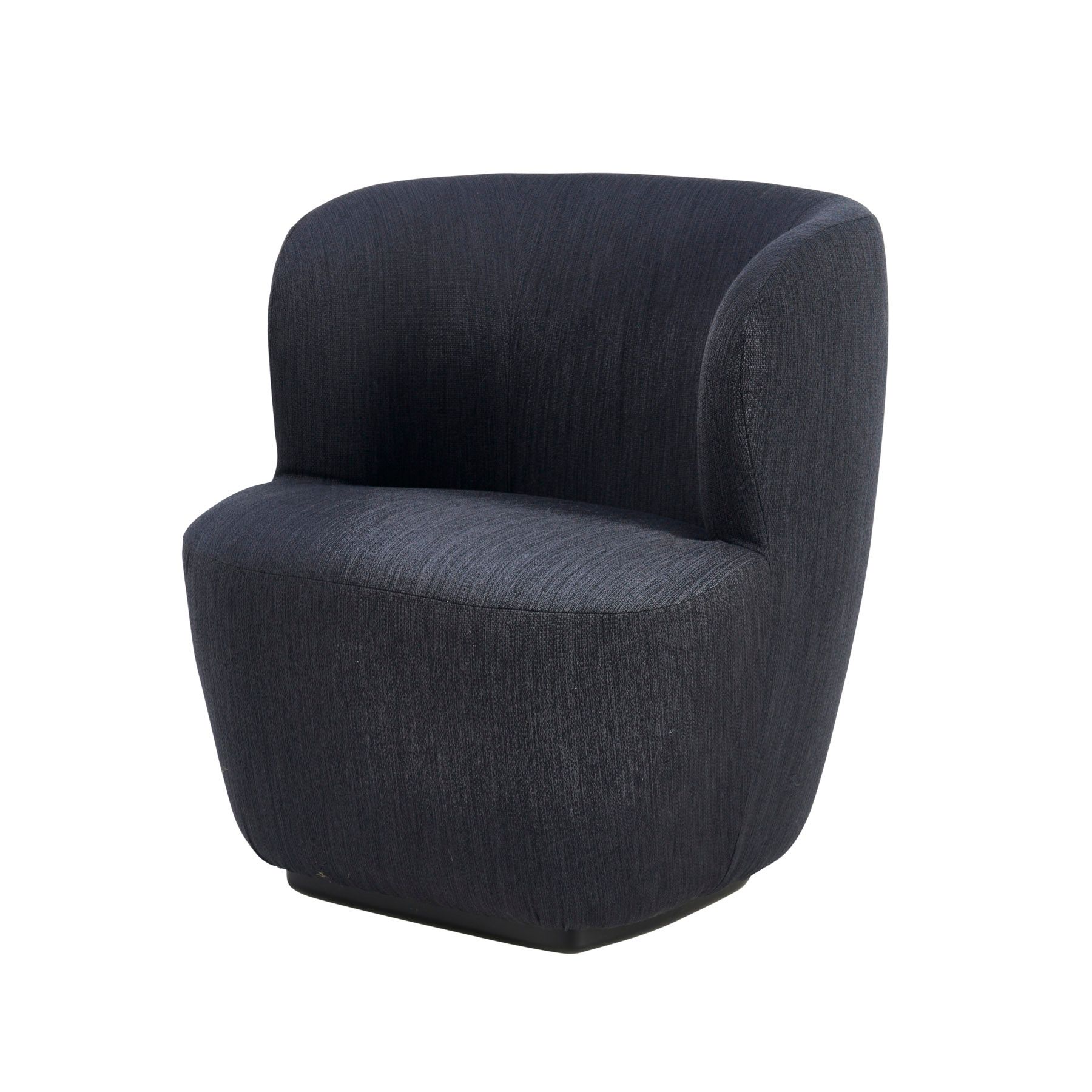 Gubi 'Stay' Lounge Chair in Blue Textile Upholstery - Scandinavian ...