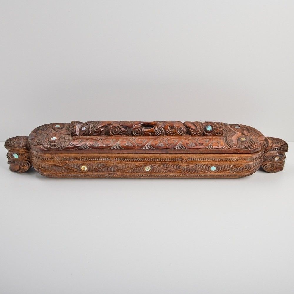 Master Carver Tony Kapua's Exceptional Waka Huia Treasure Box - New ...