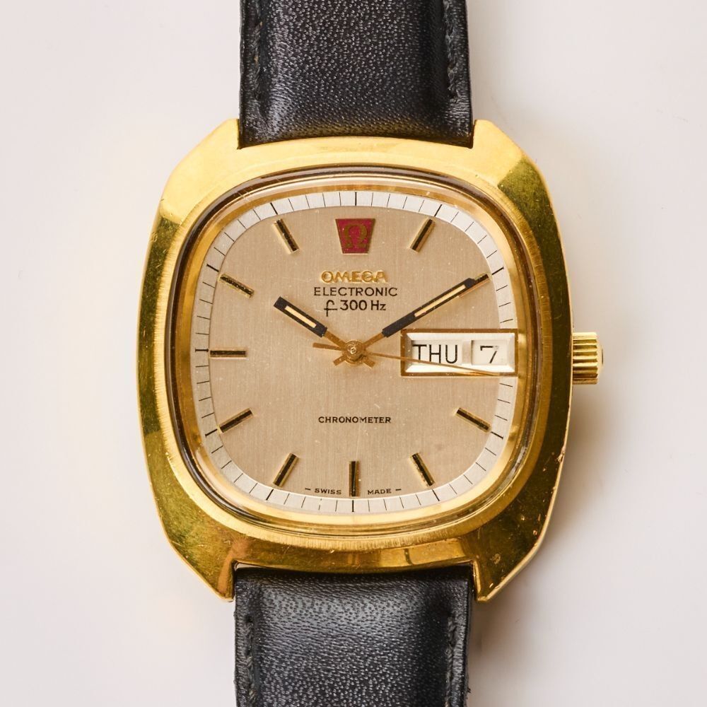 Omega F300 Electronic Chronometer Watch with Gold Filled Case - Watches ...