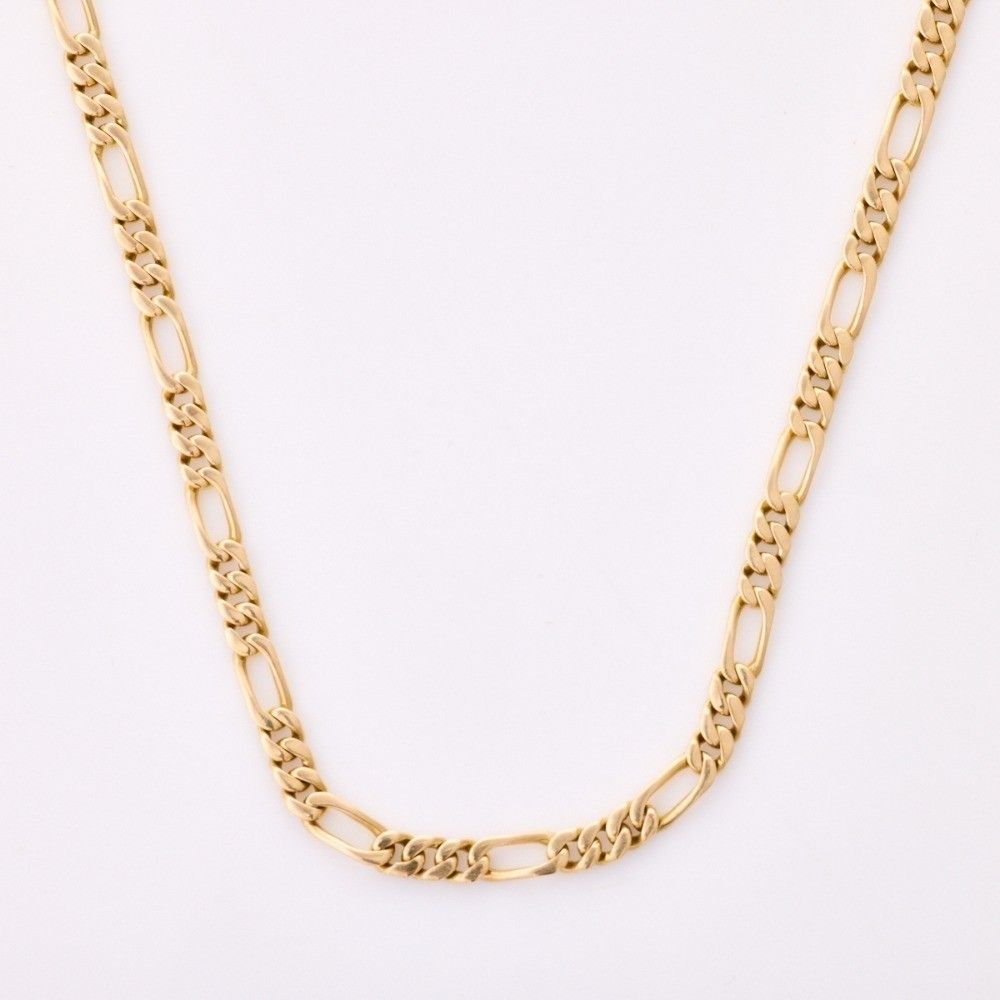 9ct Yellow Gold Figaro Link Chain, 60cm, 19.3g - Necklace/Chain - Jewellery