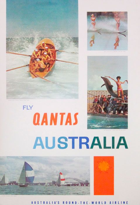 Qantas & Pan Am Vintage Travel Posters Collection - Prints - Posters - Art