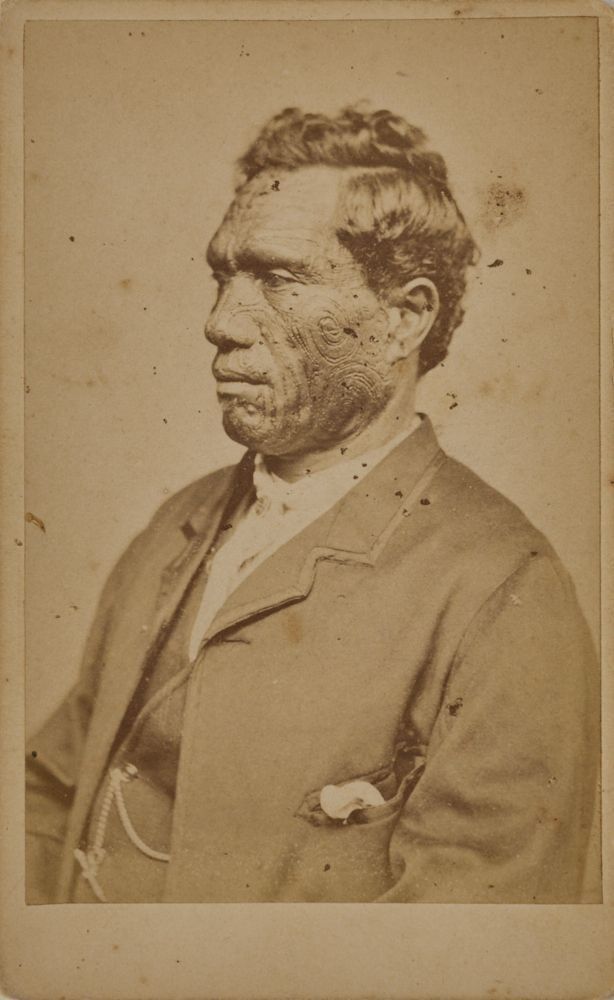 Unidentified Maori Man, 1860-1870: Carte de Visite Portrait ...