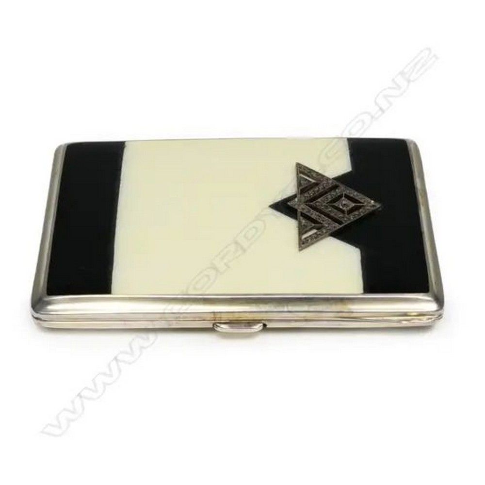 Art Deco Silver and Enamel Cigarette Case, London 1930 - Smoking ...