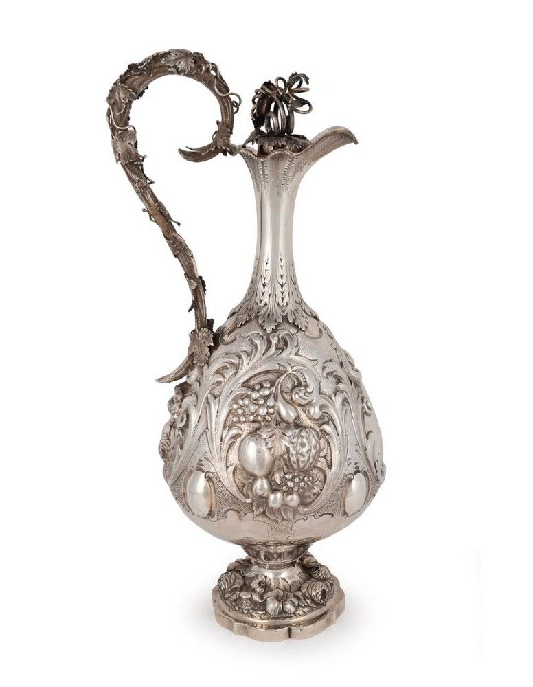 Melbourne Silversmith William Edwards Fine Wine Ewer, 19th Century ...