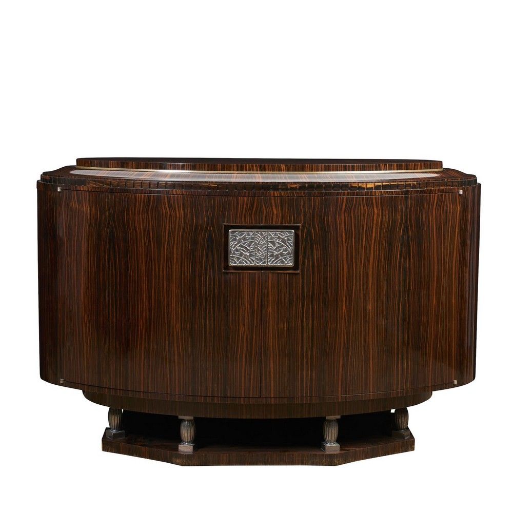 Macassar Ebony Cabinet in Ruhlmann Style by Frank Pollaro - United ...