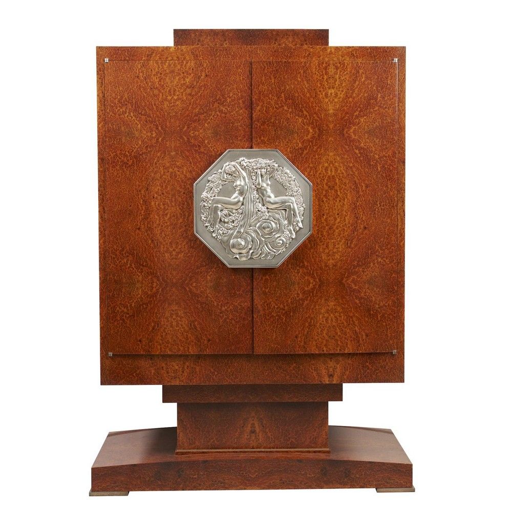 Burr Amboyna 'Meuble a Fards' Cocktail Cabinet by Frank Pollaro ...