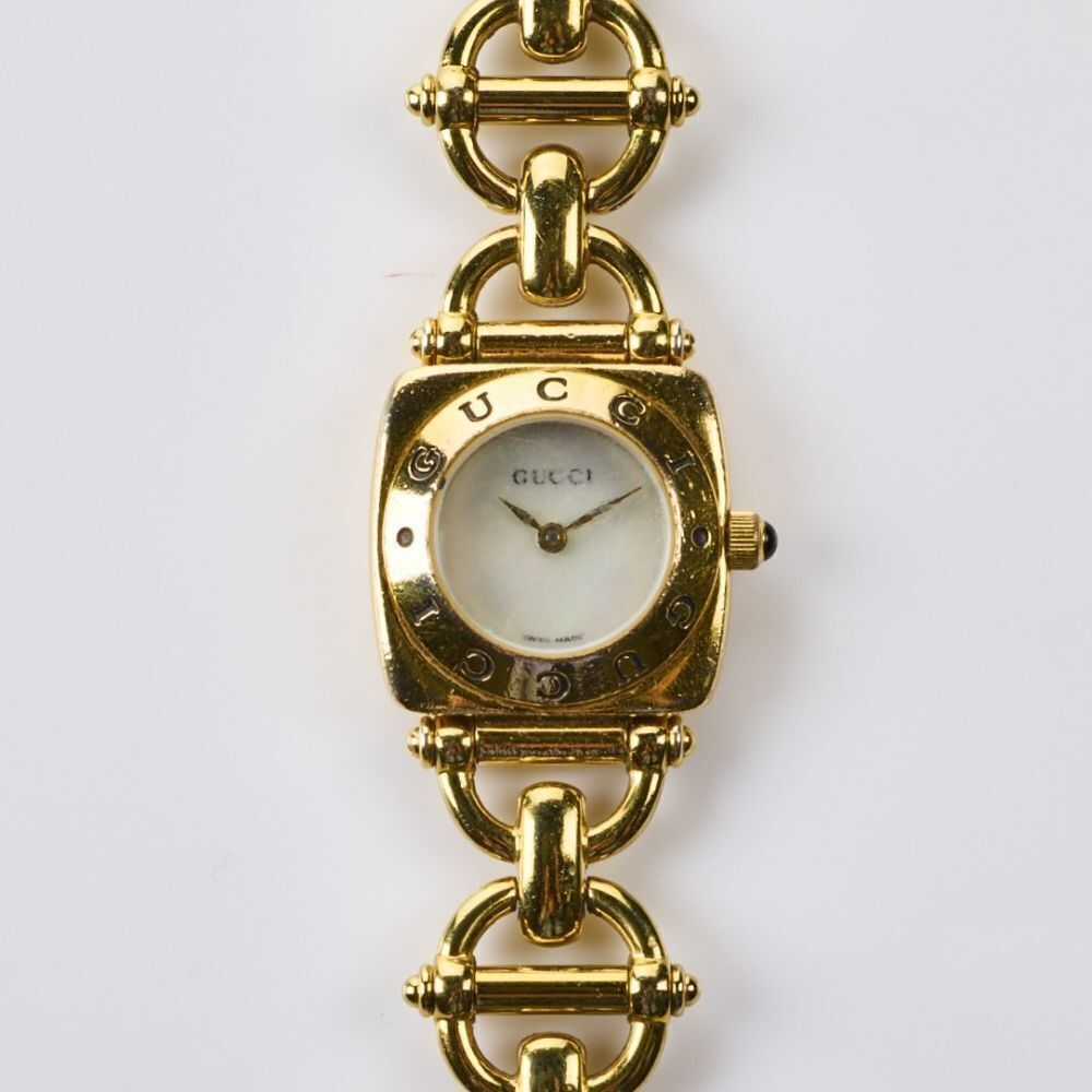 Gucci 6400L Horsebit Gold Watch with Mother of Pearl Dial - Watches ...