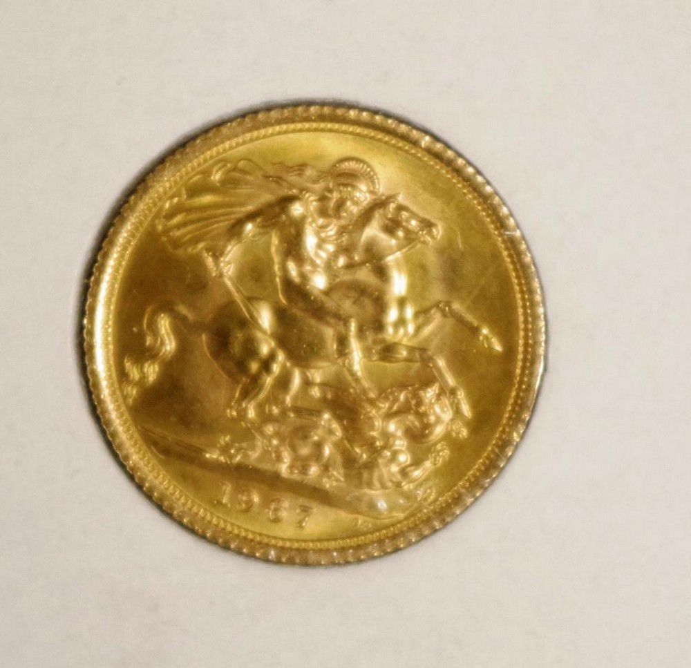 1967 Elizabeth II Gold Sovereign (8g) - Coins - Numismatics, Stamps & Scrip