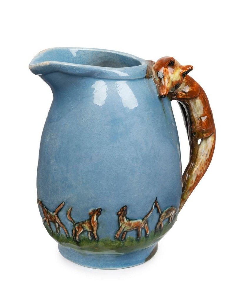 Pat Phillips Pottery Fox Hunting Jug, 21cm - Australian Themes & Other ...