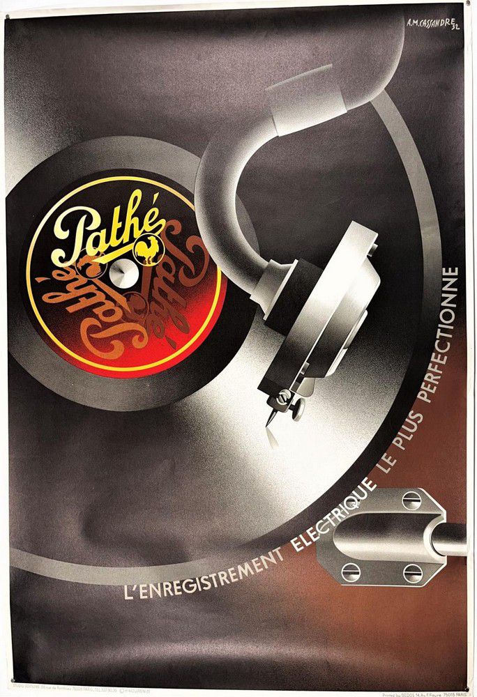 Pathe Record Player Advertisement Poster - Prints - Posters - Art