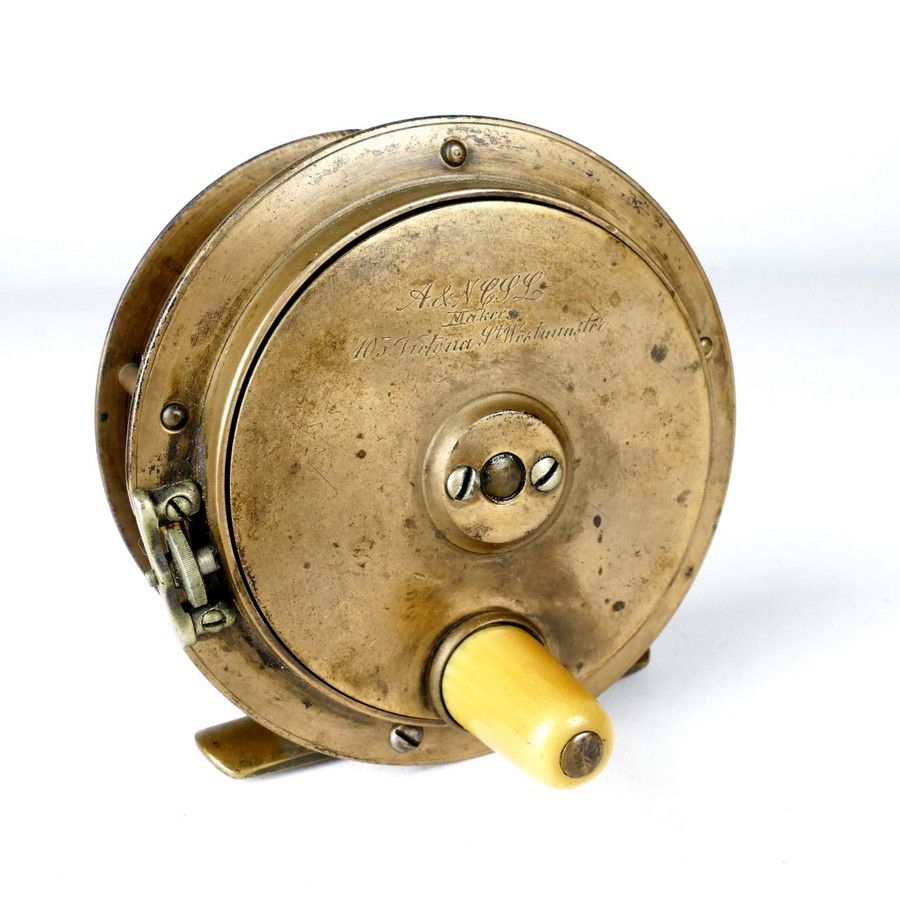 Solid Brass Hercules-Type Reel by Army & Navy Ltd