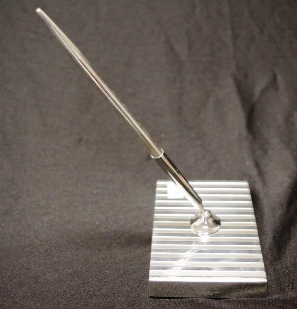 Tiffany Silver Pen and Stand Set - Writing - Desk Accessories ...