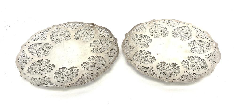 Silver Filigree Pattern Plates Set - Bowls, Comports and Dishes ...