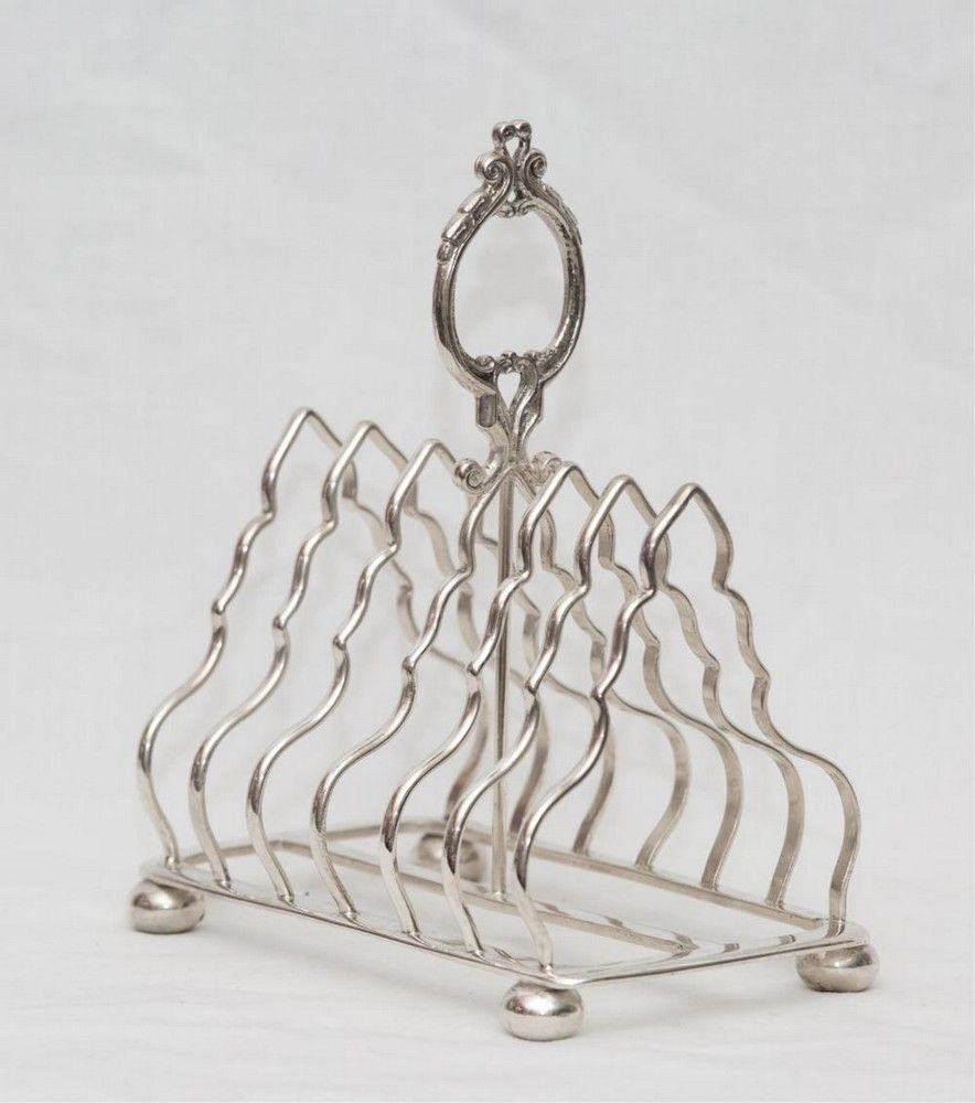 20th Century Silver Plated Toast Rack, 17.5 cm Height - Flatware ...