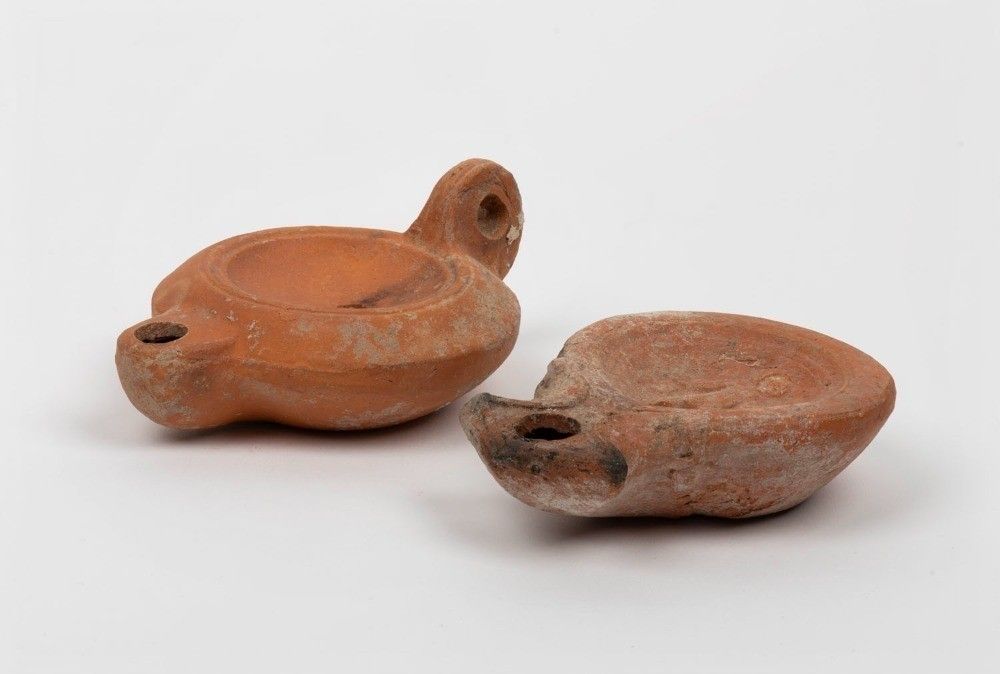 Roman Terracotta Oil Lamps: 1st-3rd Century A.D. - 10.5 cm Wide - Roman ...