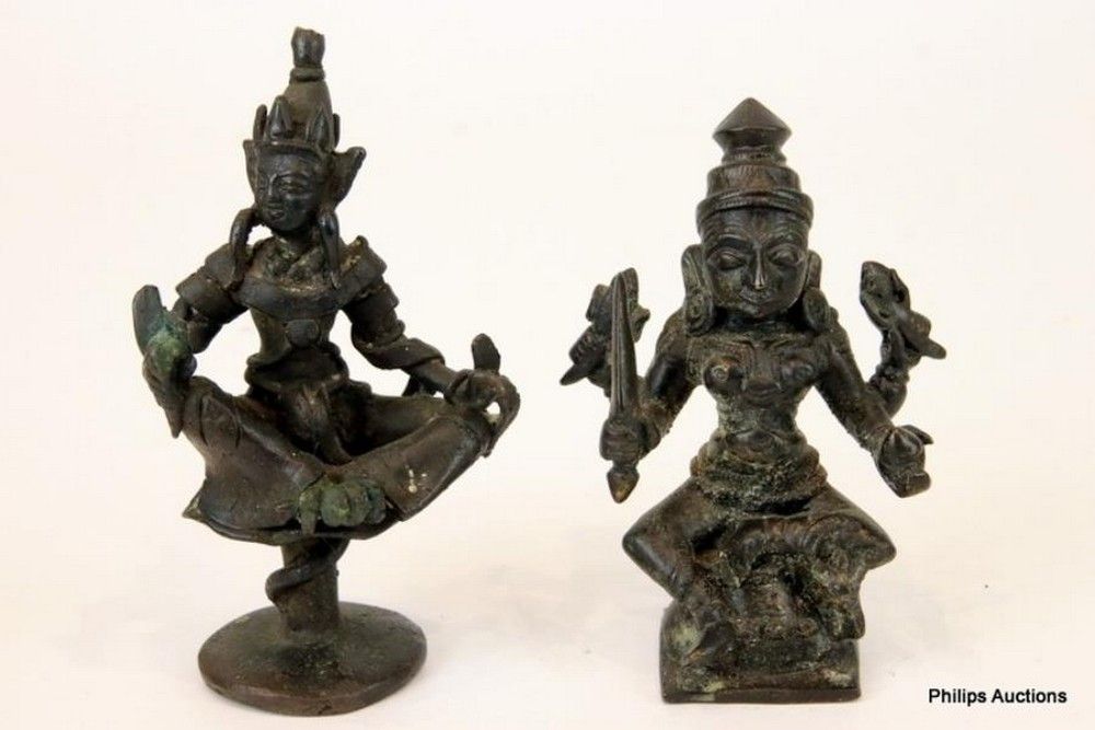 Thai and Indian bronze Lokanatha and Murugan figures, 19th century ...