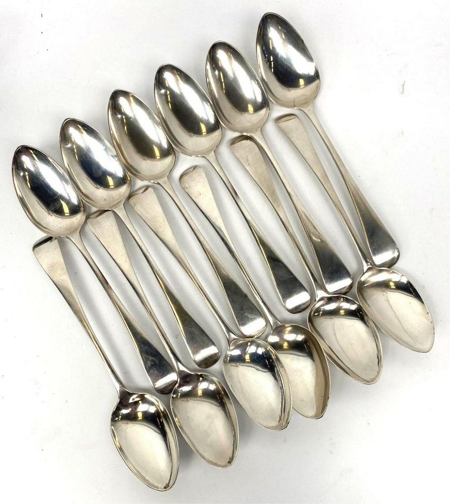 Georgian Exeter Sterling Silver Table Spoons Collection, 1825-1836 ...