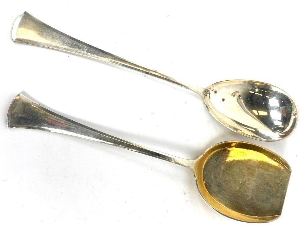 Continental Silver Serving Spoon Set, 800 Marked, 170g Weight ...